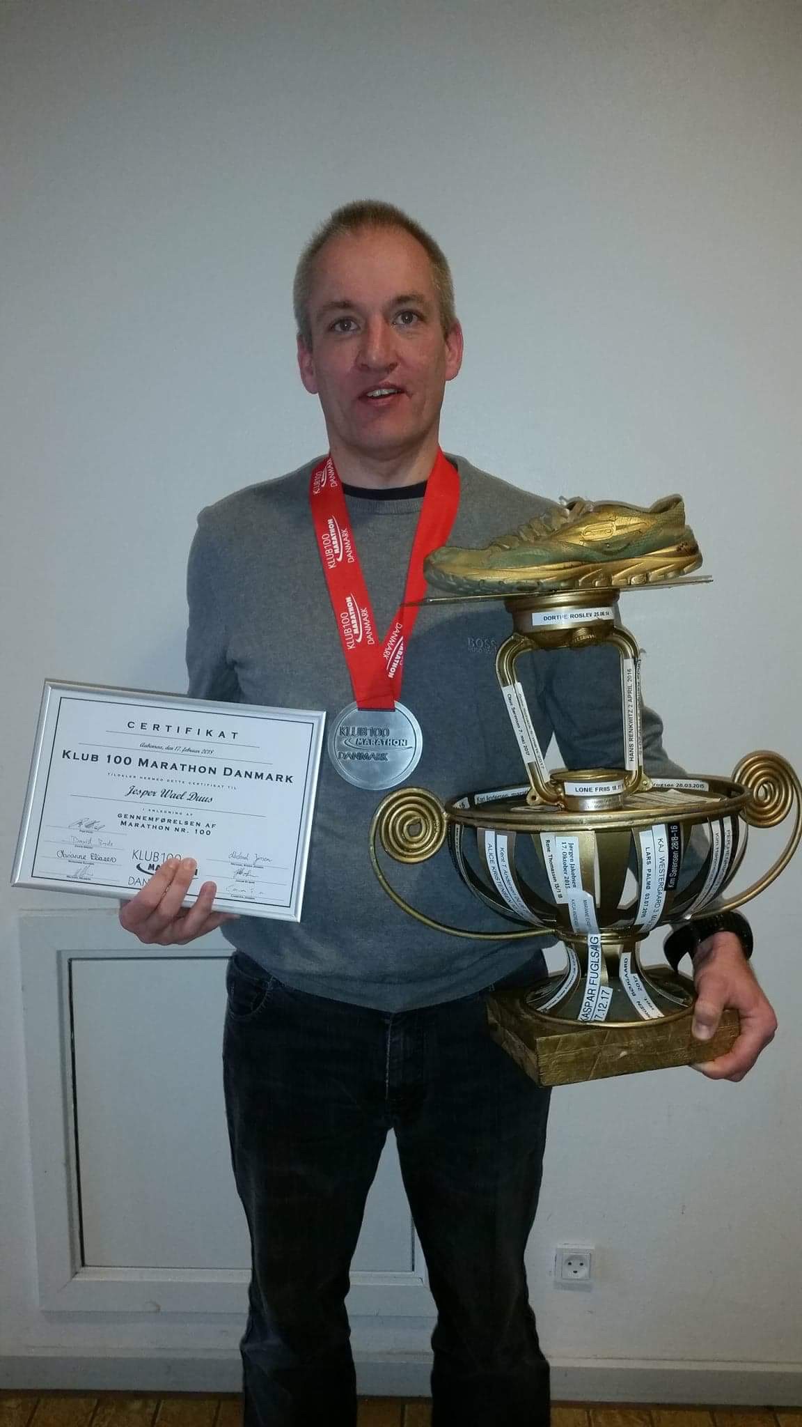 17. februar 2018 - Jesper Wael Duus - Klub 100 Marathon